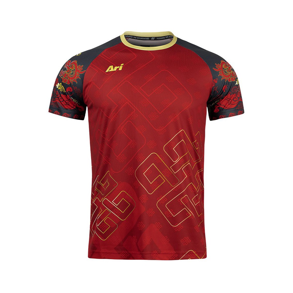 ARI CHINESE NEW YEAR 2021 MEN'S RUNNING TEE - RED/BLACK/GOLD เสื้อวิ่ง ...