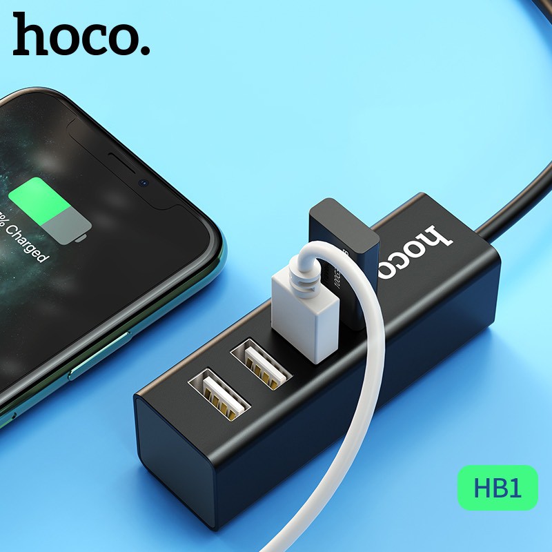 Hoco HB1 USB HUB เพิ่มช่องเสียบ 4 ช่อง - meedeehitech - ThaiPick