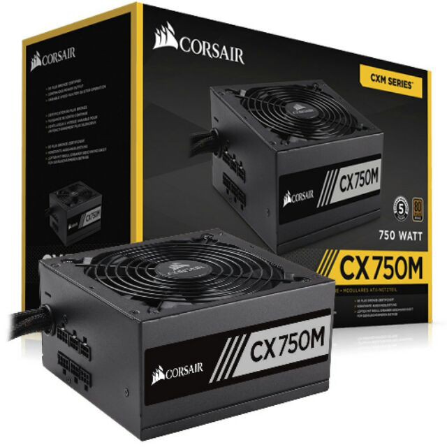 POWER SUPPLY CORSAIR 750W CX750M (80+ BRONZE) | Shopee Thailand