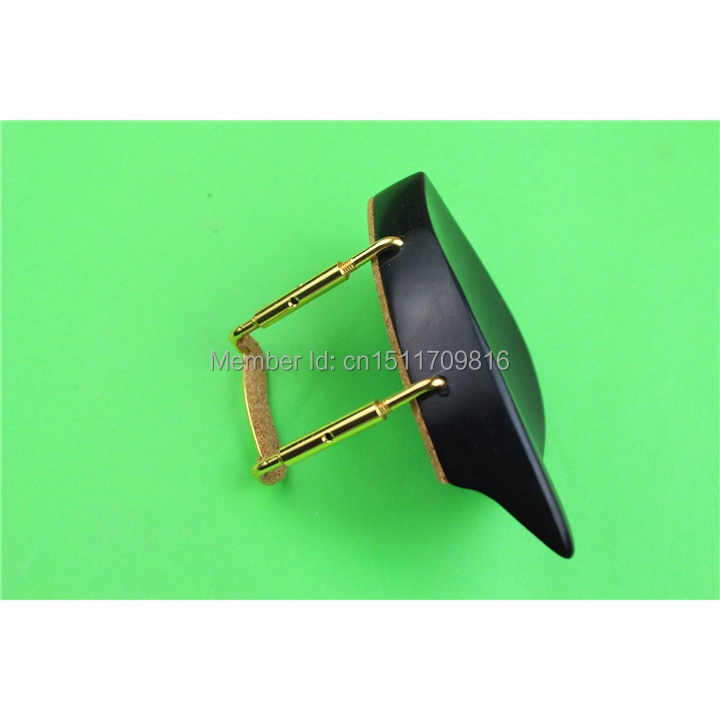 1 pcs Natural Ebony Violin Chin rest Golden Screw 44 Violin parts ...