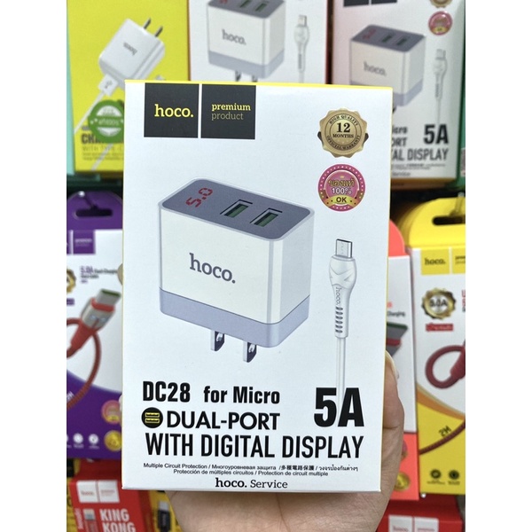 (จัดส่งทุกวัน)Hoco DC28 ชาร์จเร็ว ชุดชาร์จ ใช้สำหร Micro Lighting Type ...