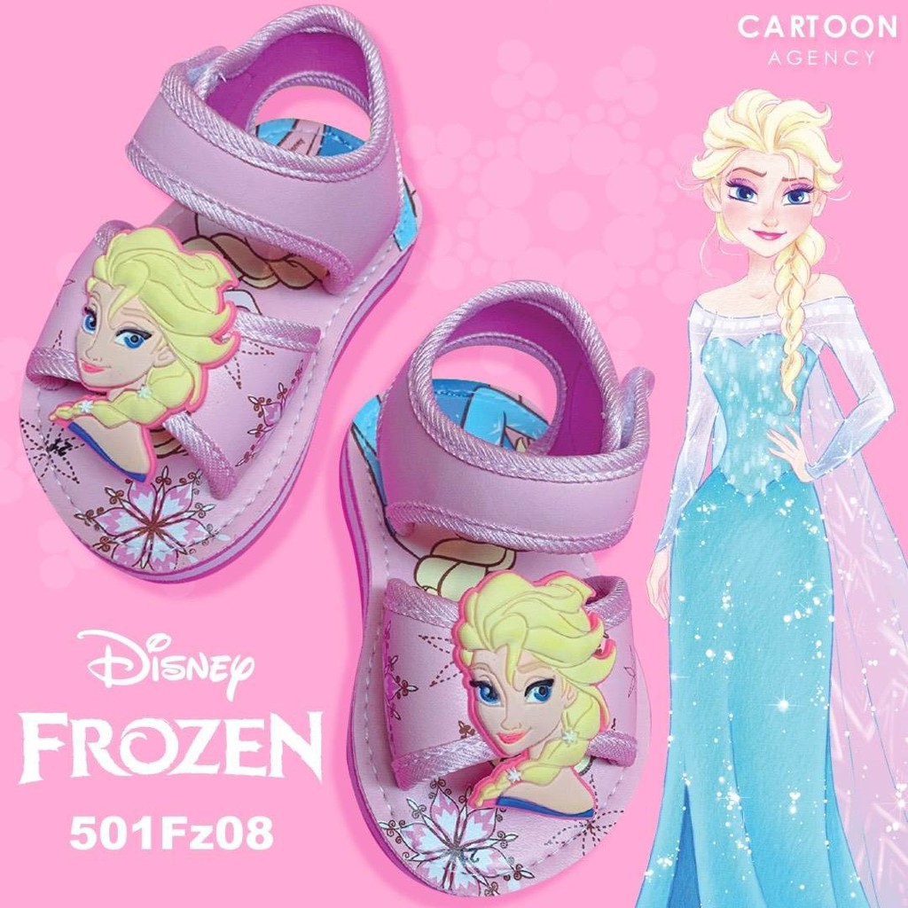 รองเท้าเด็กรัดส้น ลายเอลซ่า Frozen Elsa พื้น EVA เบามาก ลิขสิทธิ์แท้ ...