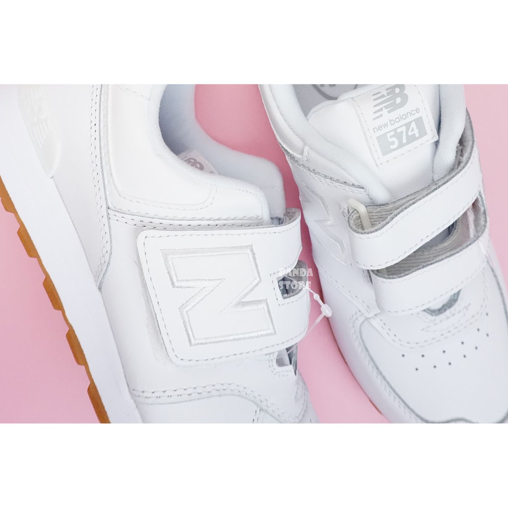 NEW BALANCE ใหม่ BALANCE 574 NB Velcro Felt KV574G8Y รองเท้าหนัง พื้น ...