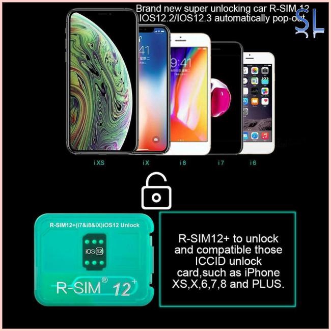 Rsim 12 Plus 2019 R - Sim นาโน Unlock การ์ด Iphone X 8 7 6 S 4 G Ios 12 ...