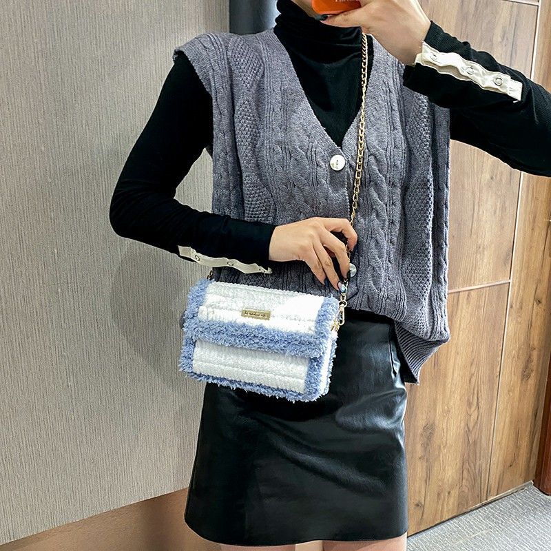 ถุงของขวัญกำมะหยี่น้ำแข็งทอกระเป๋าMessengerหญิงinsใหม่น้ำแพคเกจวัสดุ ...