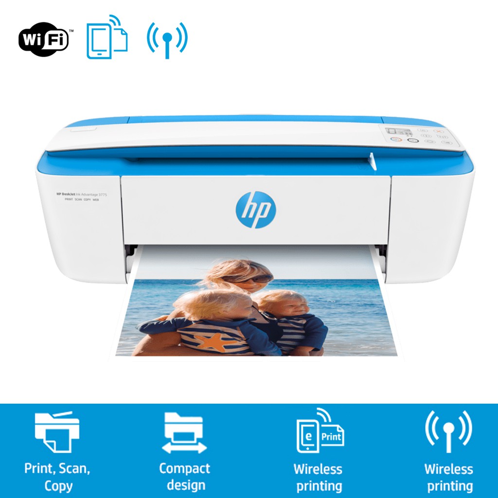 HP DeskJet 3775 3776 3777 Wireless All-in-One Printer เครื่องพิมพ์ ถ่าย ...