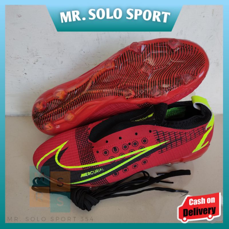 STABILO Nike Mercurial Semi Boot รองเท้าฟุตบอล ไฮไลท์ สีแดง ...