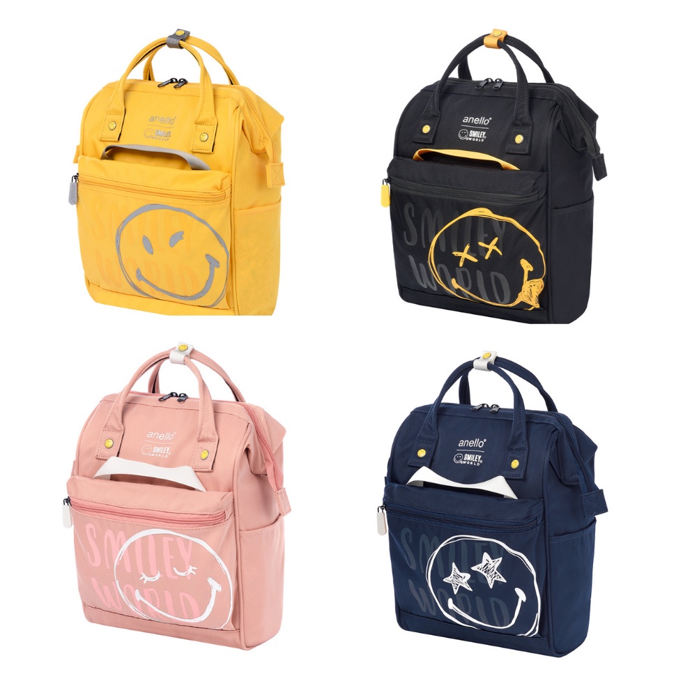 anello กระเป๋าเป้ size Small รุ่น anello x SMILEY OS-S080 | Shopee Thailand