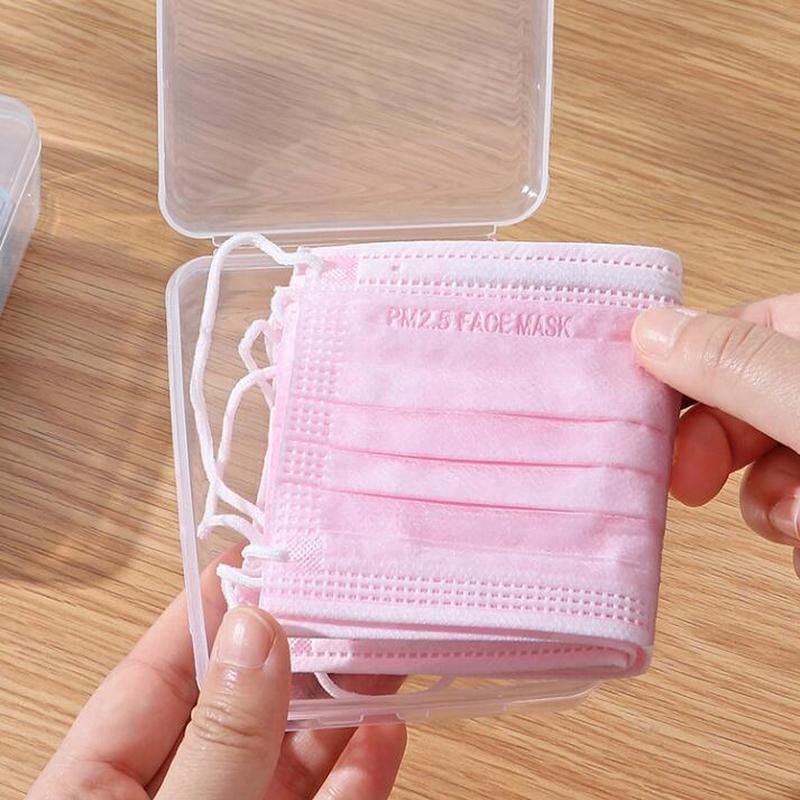 Plastic Storage Box Case for Disposable Mask Organizer Anti Dust ...