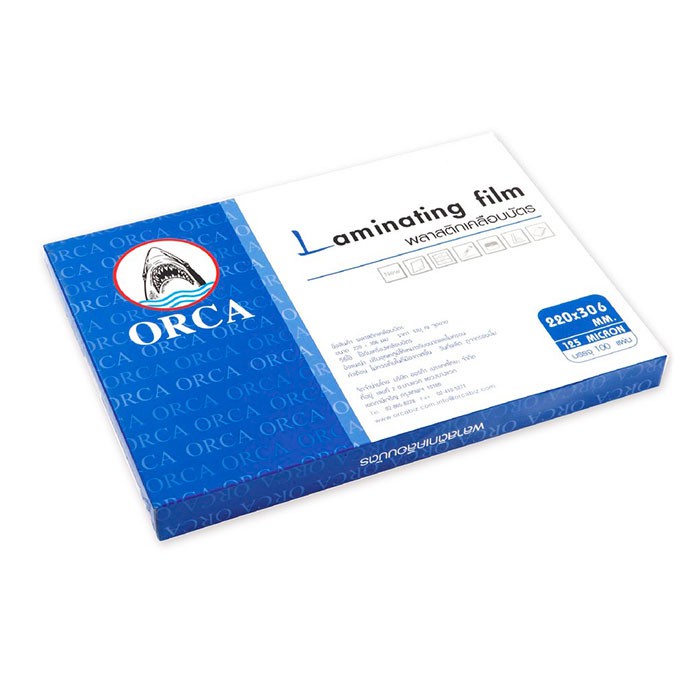 ORCA พลาสติกเคลือบบัตร เคลือบเอกสาร 125 ไมครอน ขนาด A4 (100แผ่น ...