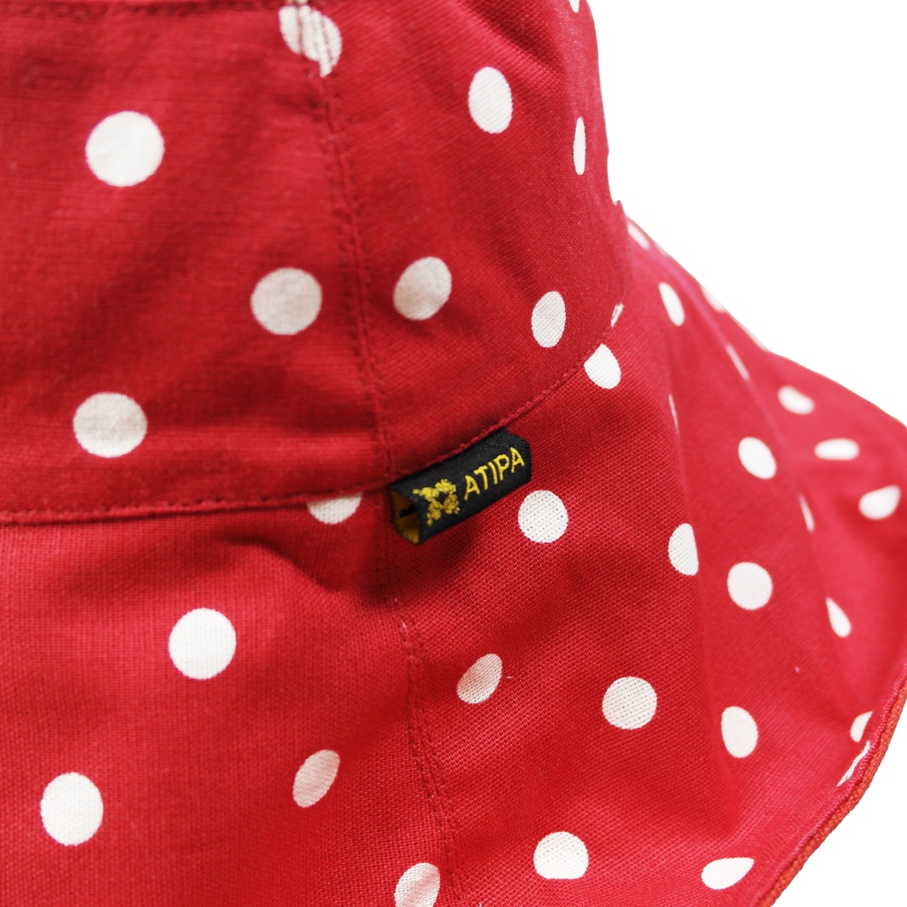 ATIPA Polka Dotti Red (Signature ATP Hat) หมวกปีกกว้างลายจุด Classic ...