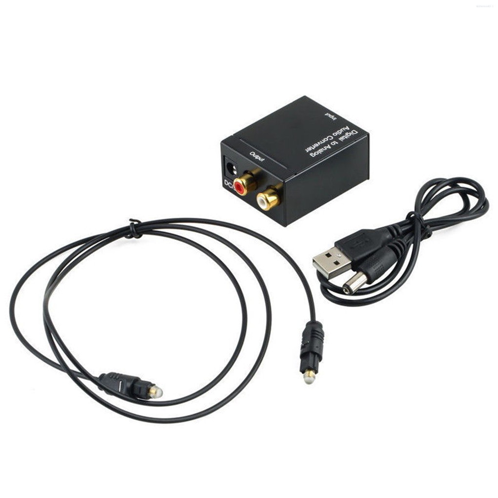 Optical Coaxial Toslink Digital To Analog Audio Converter Adapter RCA L ...