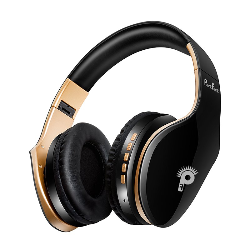 PunnkFunnk Wireless Headset Bluetooth Headpone 5.0 Foldablel Deep Bass ...
