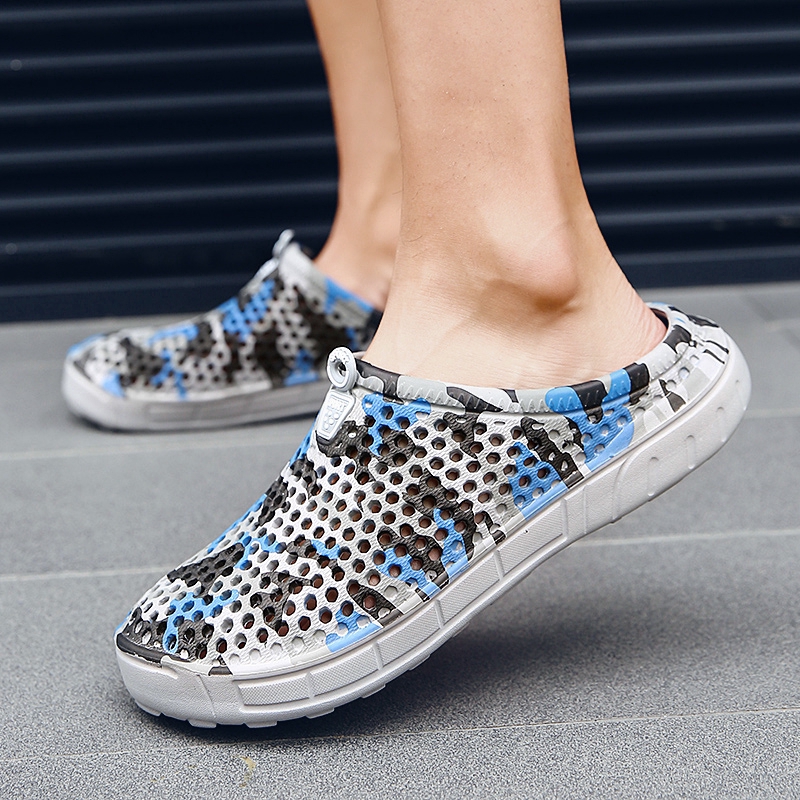 พร้อมส่ง รองเท้าแตะ กันลื่น น้ําหนักเบา ระบายอากาศ เหมาะกับเดินชายหาด สําหรับผู้ชาย 1614 MXYD ...