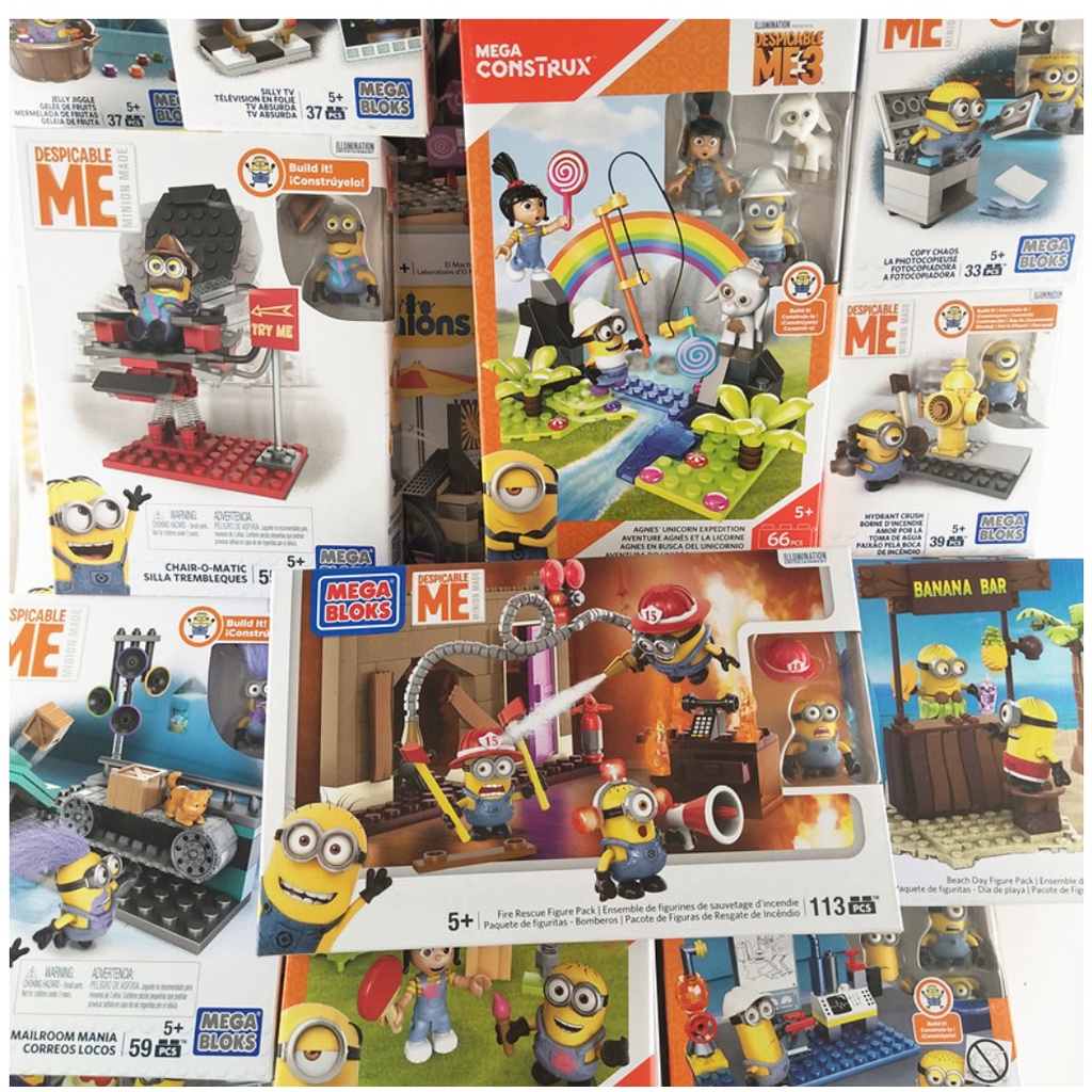 บล็อคตัวต่อ รูปมินเนี่ยน Mega Bloks Construx Despicable Me ของเล่นสะสม ...