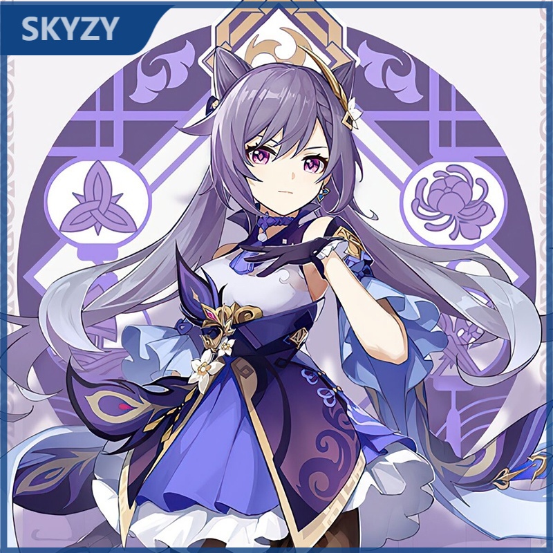 Keqing Keycap โปรไฟล์เชอร์รี่ Genshin Impact Theme Keycaps อะนิเมะเกม ...