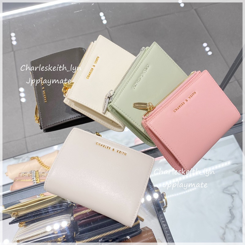 กระเป๋าสตางค์ Charles Keith รุ่น Top Zip Small Wallet CK6-10680994-2 ...
