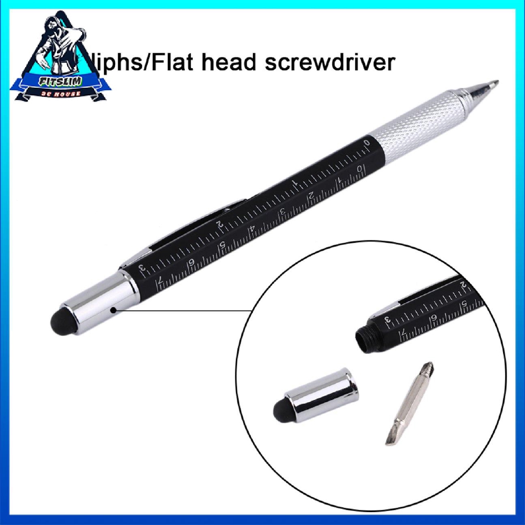 【สต็อกพร้อม】6 In 1 Multifunctional Touch Screen Tool Stylus Pen With ...