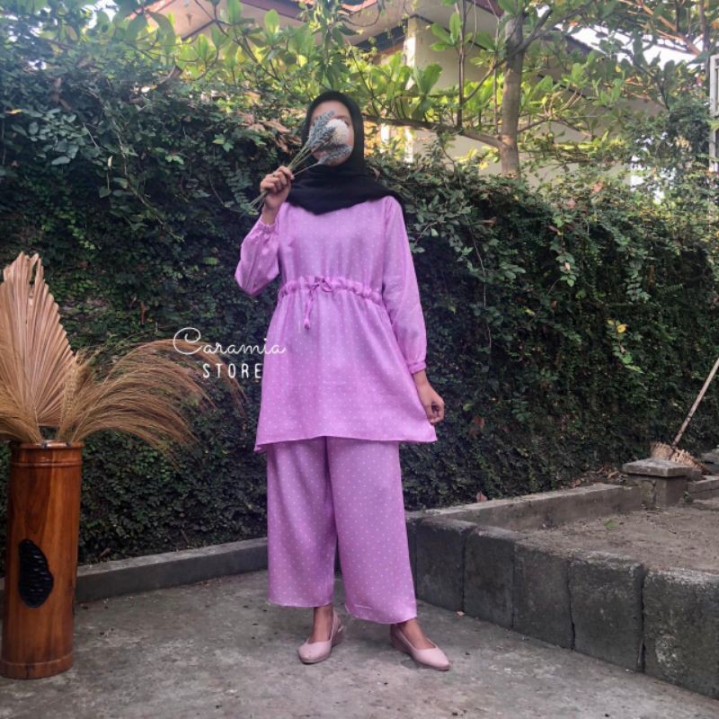 ชุดผ้าปูที่นอนลายจุด Rayon One Set Rayon - caramiastore.th - ThaiPick