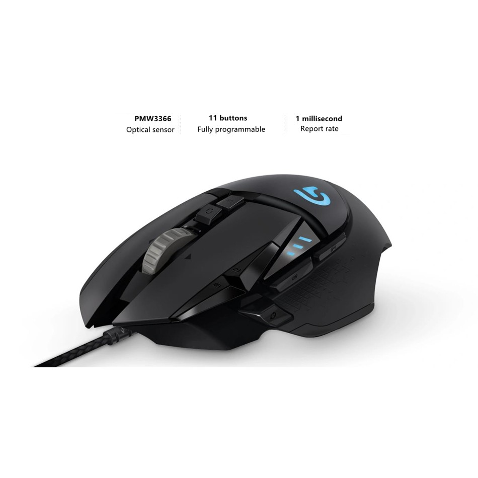 เมาส์Logitech G502 HERO rofessional Gaming Mouse 16000DI Gaming ...