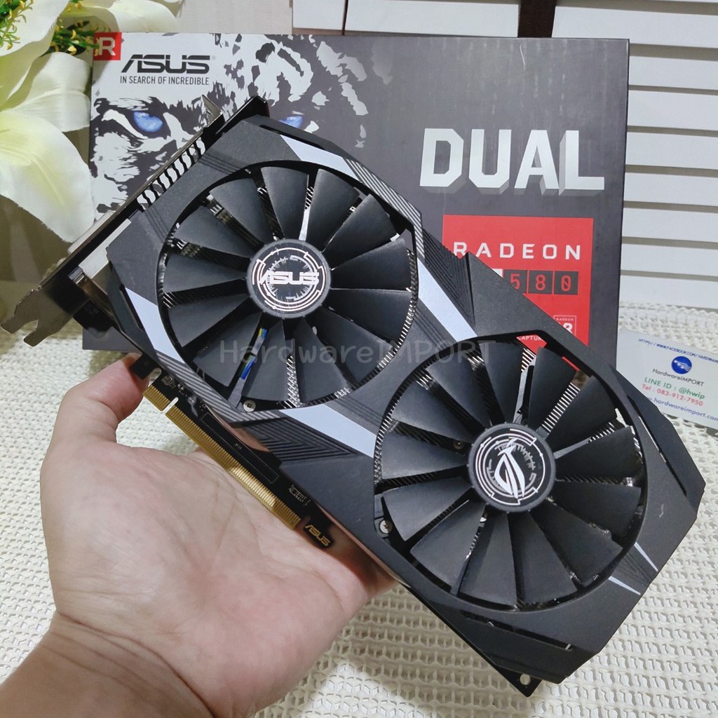 RX580 8GB ASUS DUAL การ์ดจอ เสือดำ - zarazens - ThaiPick