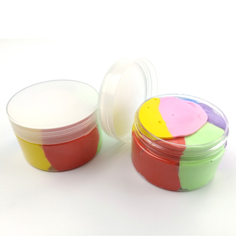 100ml Rainbow Slime Fluffy Floam Kids Modeling ของเล่นดินเหนียว Cotton ...