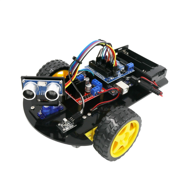[Ready Stock] LAFVIN Arduino 2WD Smart Robot Car Chassis Kit with CD ...