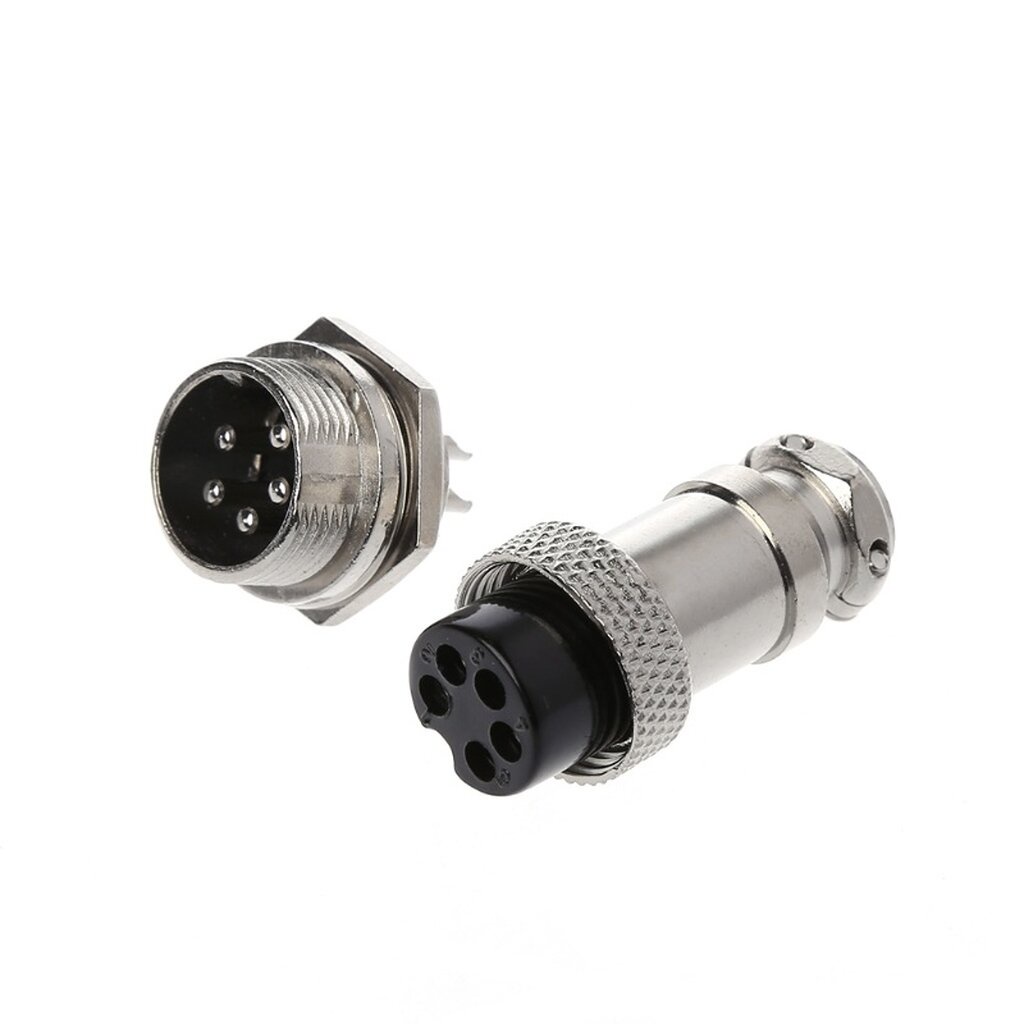 ปลั๊กเหล็ก GX16 - 5 PIN Male & Female - Connectors Socket Aviation Plug ...