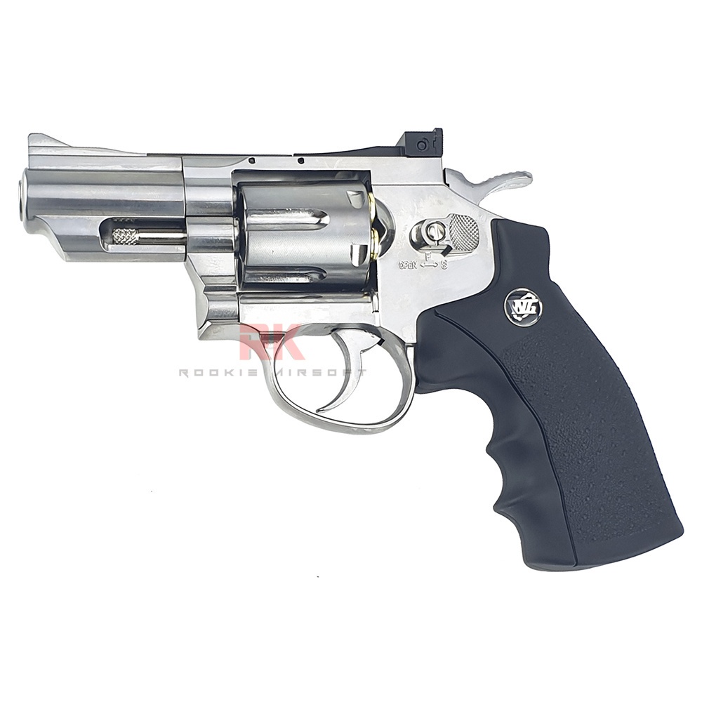 Win Gun 708 ลำกล้อง 2.5 นิ้ว สีเงิน Silver แถมฟรีอุปกรณ์พร้อมเล่น บี บี ...