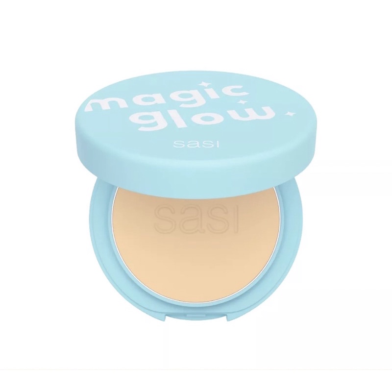 SASI Magic Glow Foundation Powder แป้งพัฟ เนื้อเนียนประกาย แถมพัฟเนื้อ ...