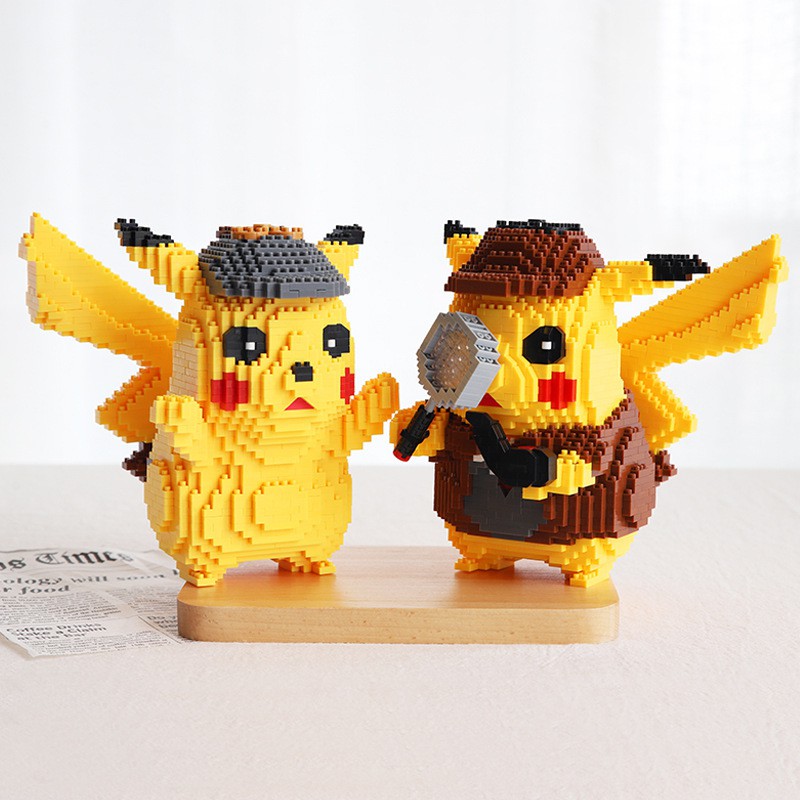 AKANano Blocks Pikachu Lego Building Blocks Pokemon Pokeball Cute Model ...