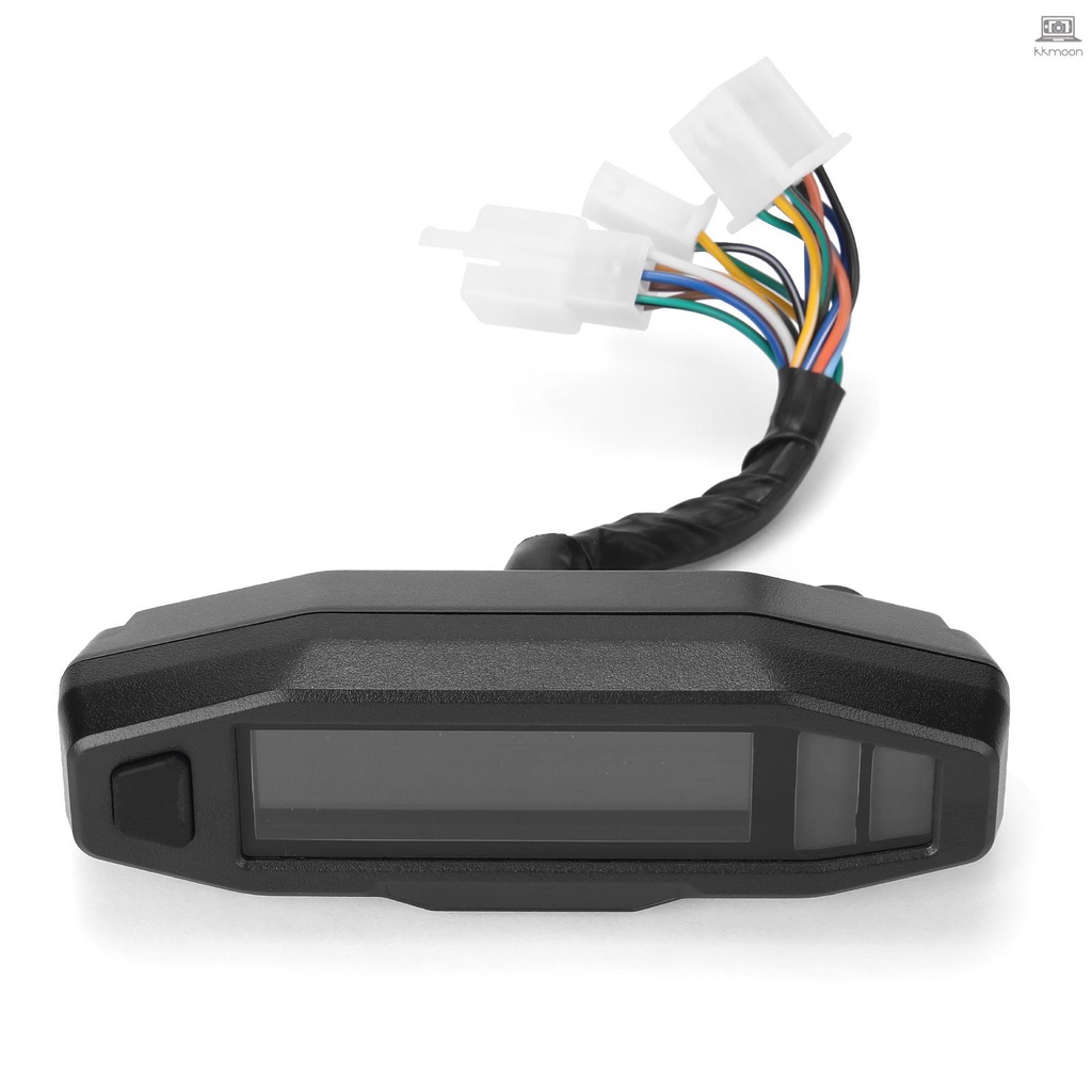 Mini Universal LCD Digital Motorcycle Meter Speedometer Digital Odo ...