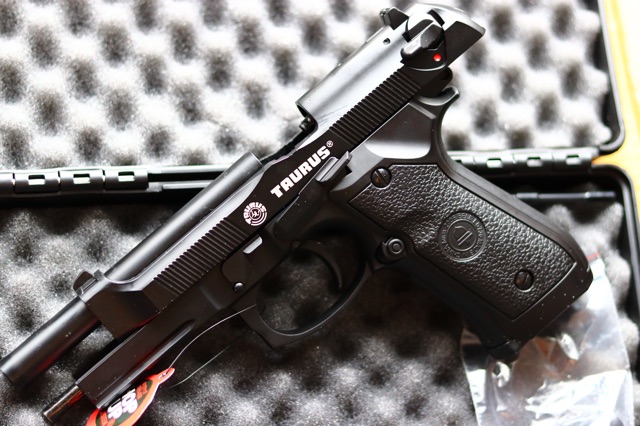ของเล่นอัดแก๊ส M92 TAURUS สีดำ แถมลูก (DOUBLE BELL รหัส 736) ของเล่น ...