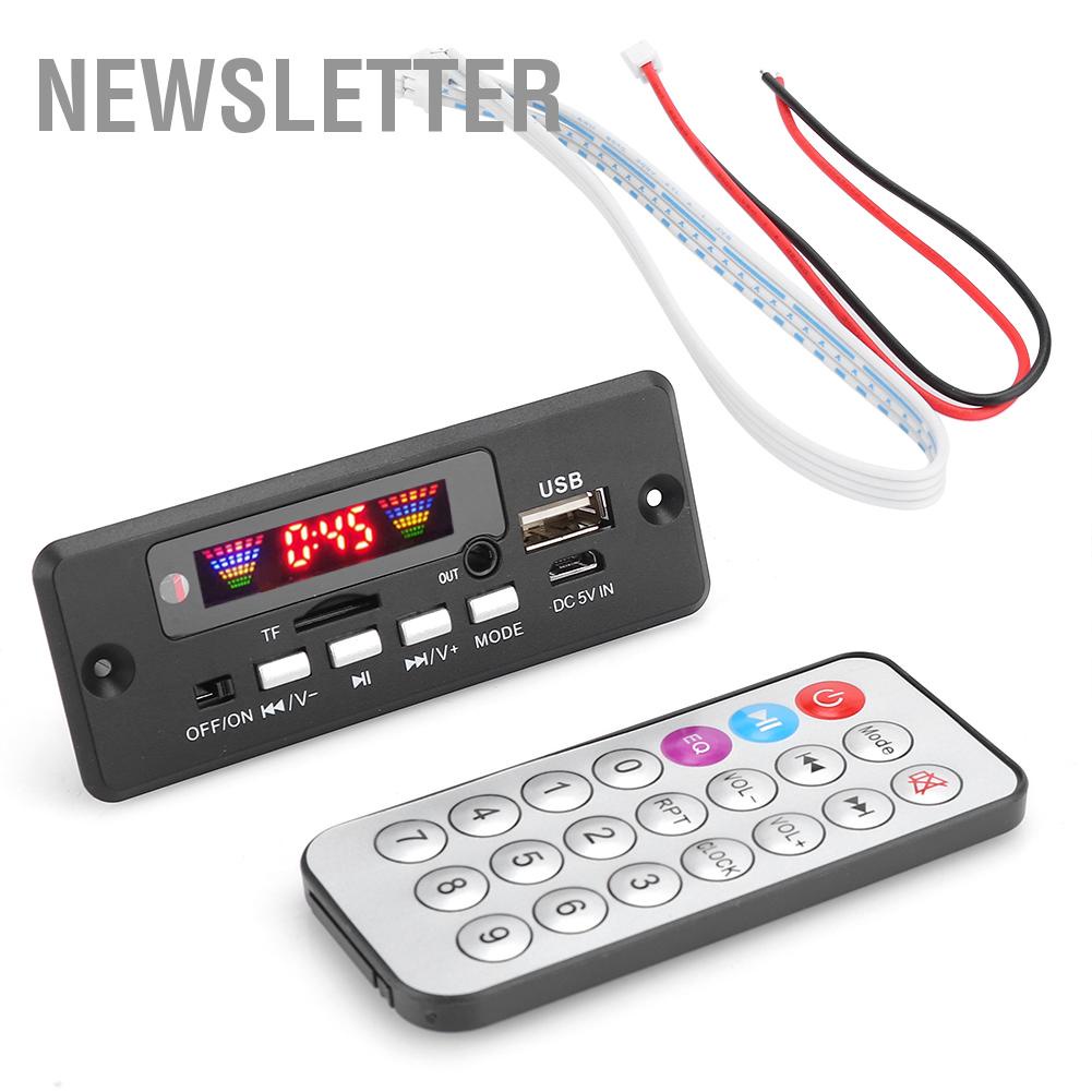 Newsletter Bluetooth 5.0 Audio MP3 Decoder Board Module with Remote ...