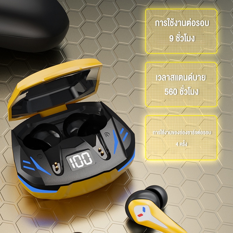 i106หูฟังบลูทูธ สำหรับเกมส์มิ่ง Gamer Gaming เกมส์ยอดฮิต ROV DOTA PUBG เสียงชัดกระหึ่ม มันส์ ...