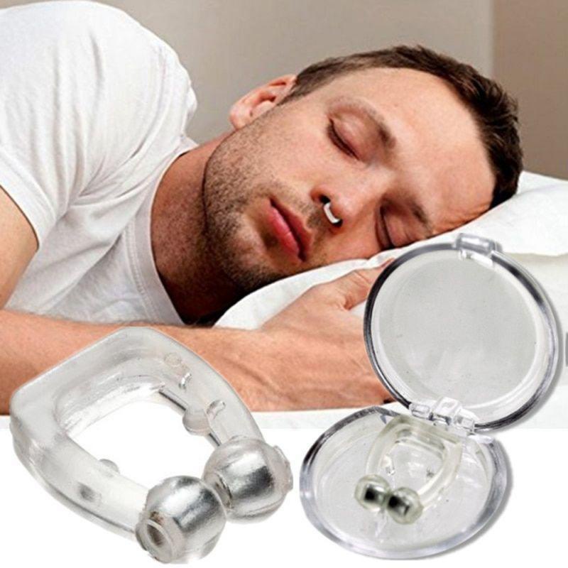 อุปกรณ์กรน1PC Magnetic Anti Snoring Nasal Dilator Stop Snore Nose Clip ...
