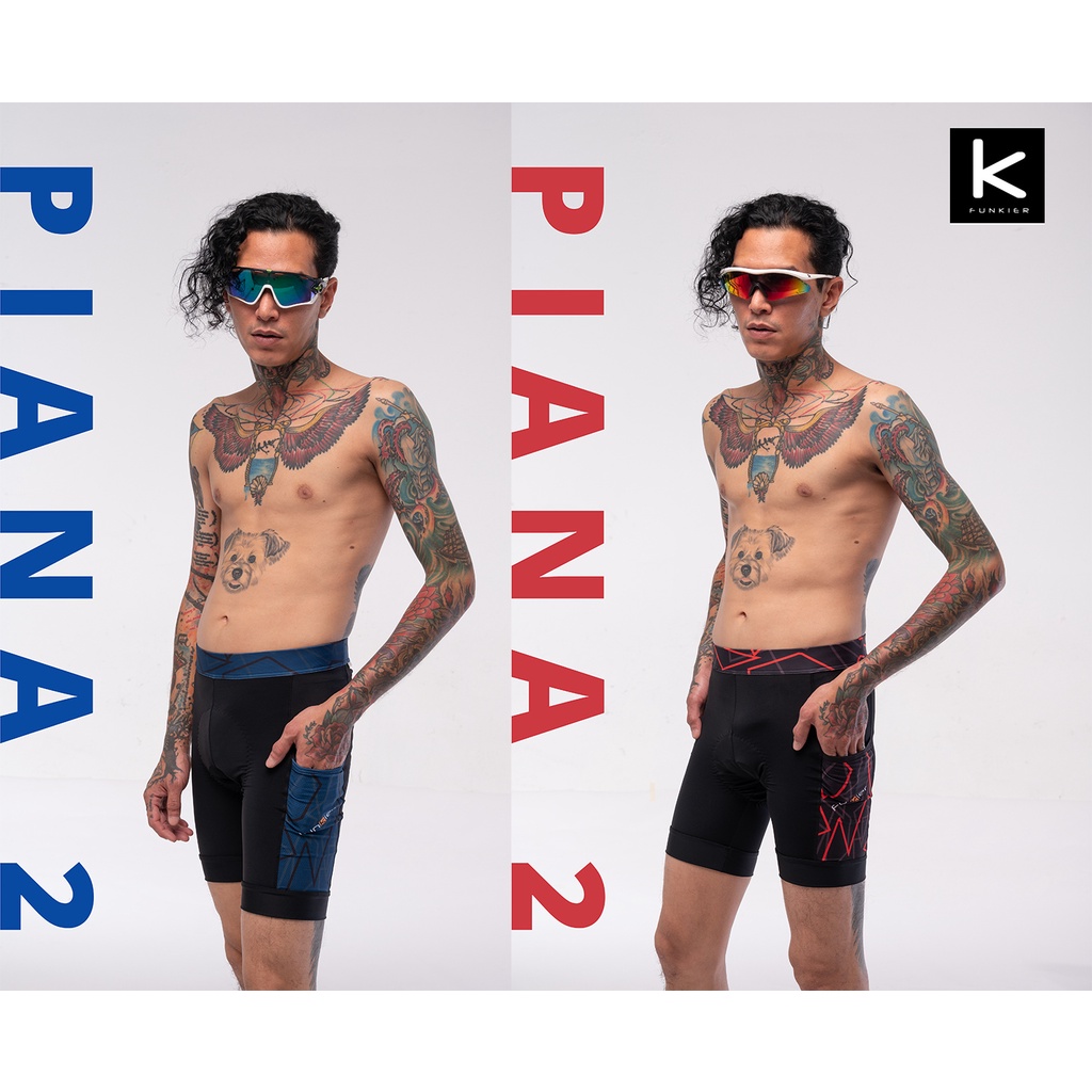 กางเกงปั่นจักรยาน FUNKIER PIANA S2842-C14 S2851-F14 เป้าโปร - bovelo ...