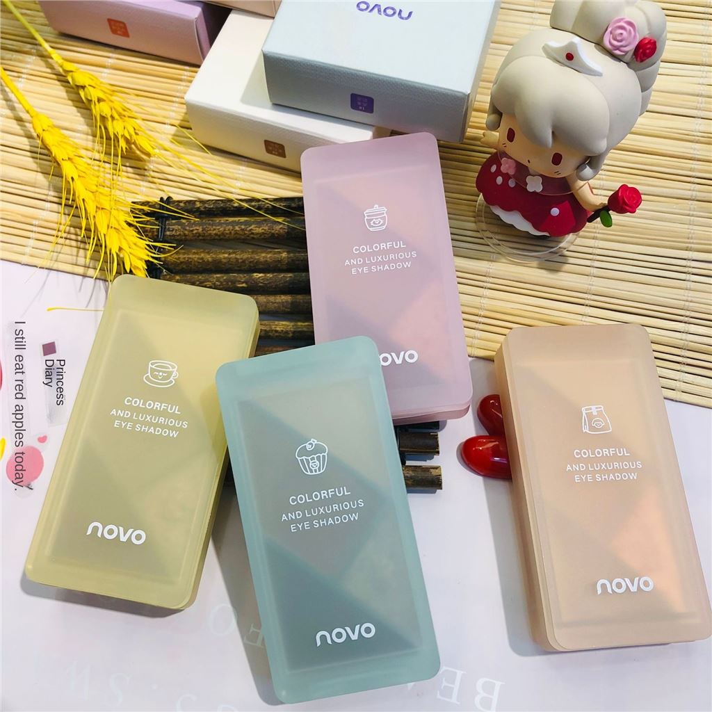 NOVO จานสีอายแชโดว์ 9 สี No.5168 Novo smooth eyeshadow palette 9 color ...