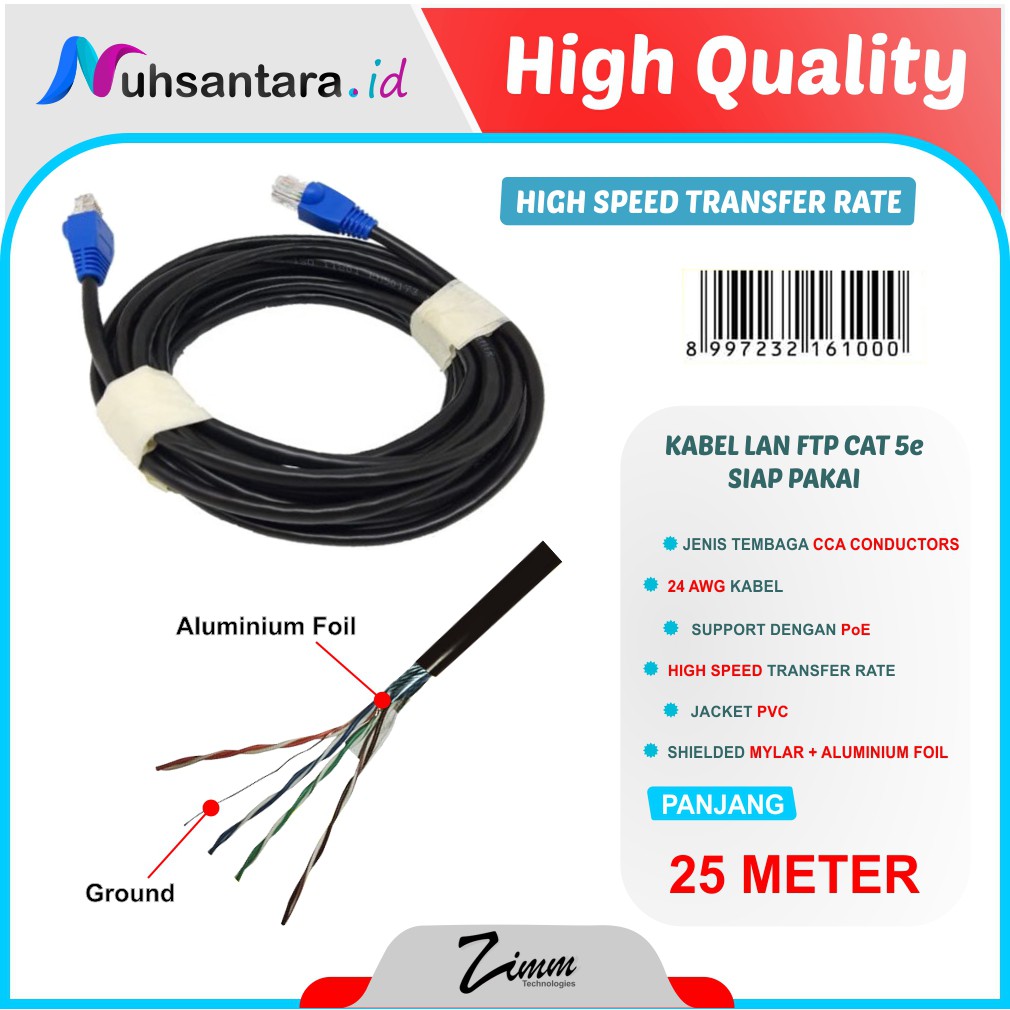 Ftp Cat 5e 25m Lan สายเคเบิลยาว 5e ยาว 25 เมตร 6 ชิ้น - nuhsantaraid.th - ThaiPick