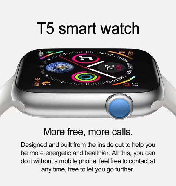 โทรเข้า-ออกได้???? Smart watch T5 pro ของแท้ และ Mini FP5 ????% ประกัน ...