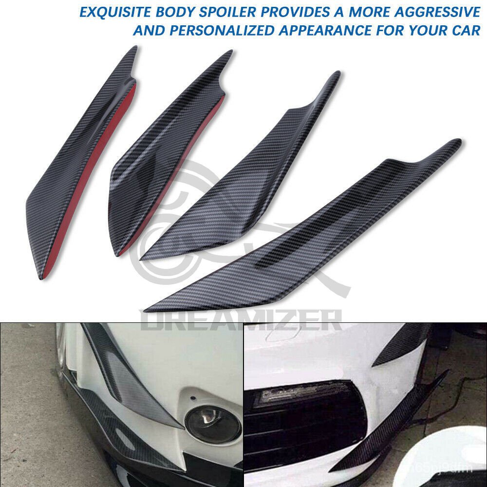 ️Car Front Bumper Canard Splitter Lip for Mitsubishi Lancer EVO X 10 ...