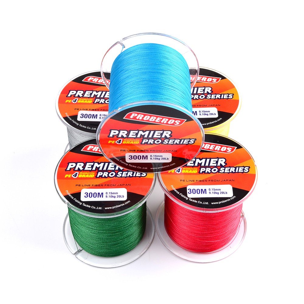 Advanced 300m/328yds 4 Braid Single Color Fishing Line - Yellow ...