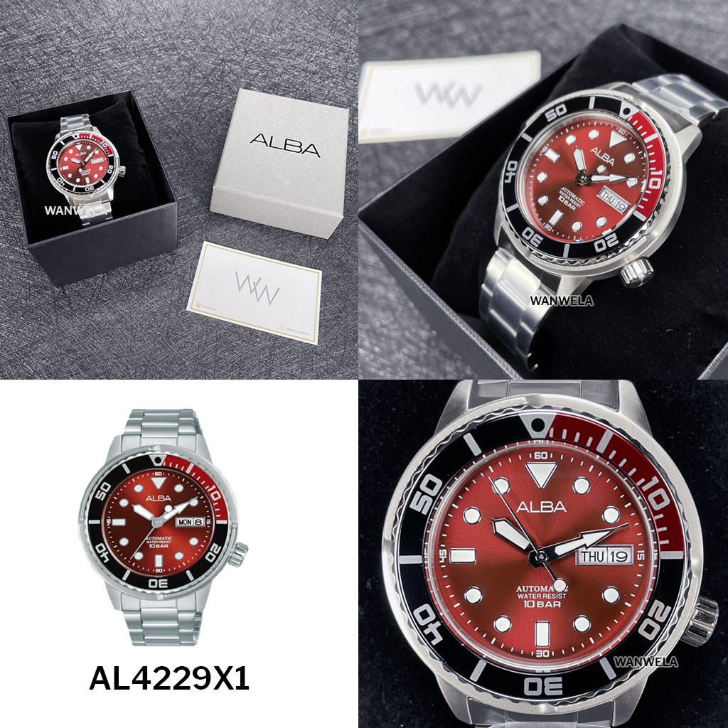 ใส่โค้ดลดเพิ่ม ของแท้ นาฬิกาข้อมือ ผู้ชาย ALBA Automatic Tuna เครื่อง ...