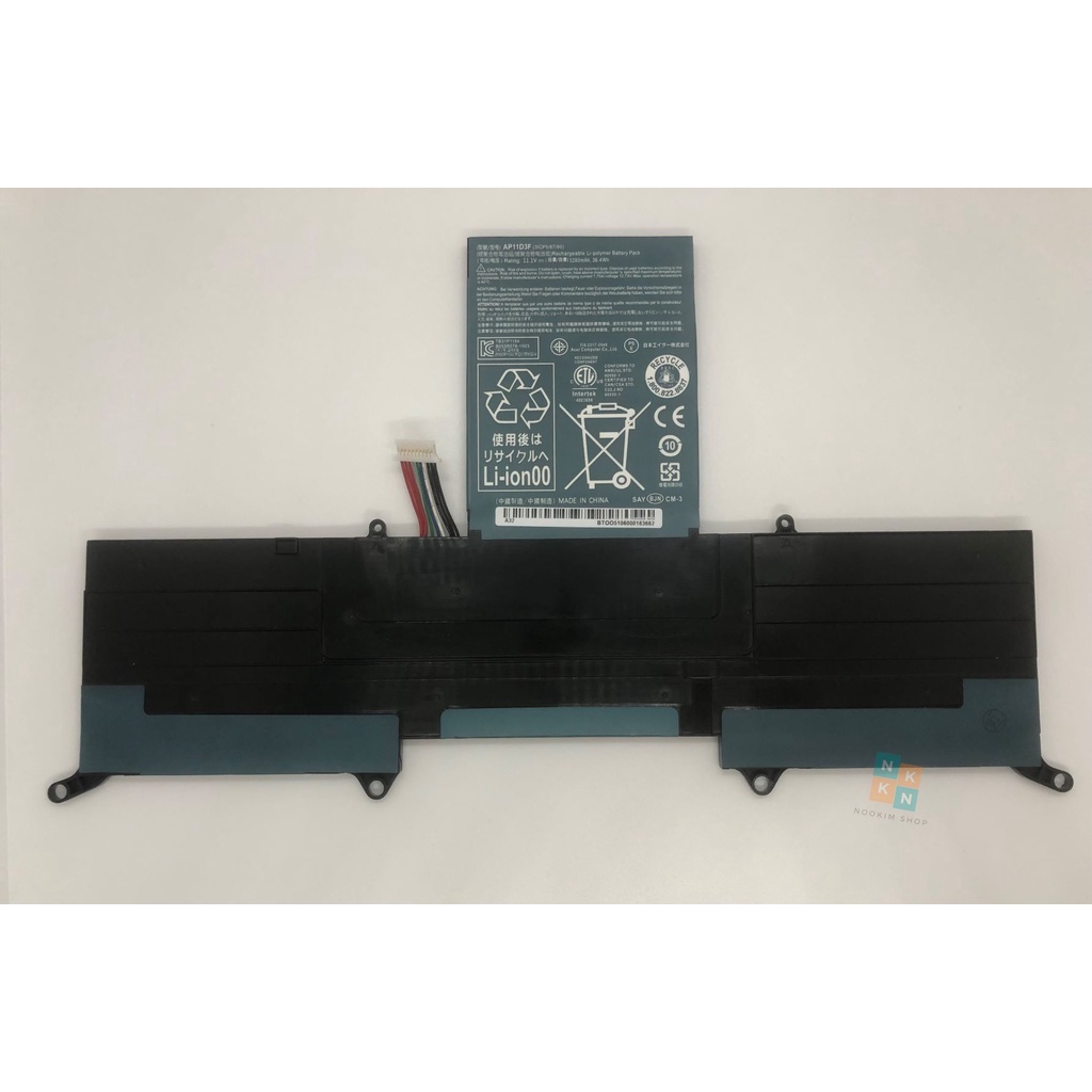 ACER แบตเตอรี่ AP11D3F ของแท้ (สำหรับ Aspire S3 Ultrabook S3-391 S3-951 ...