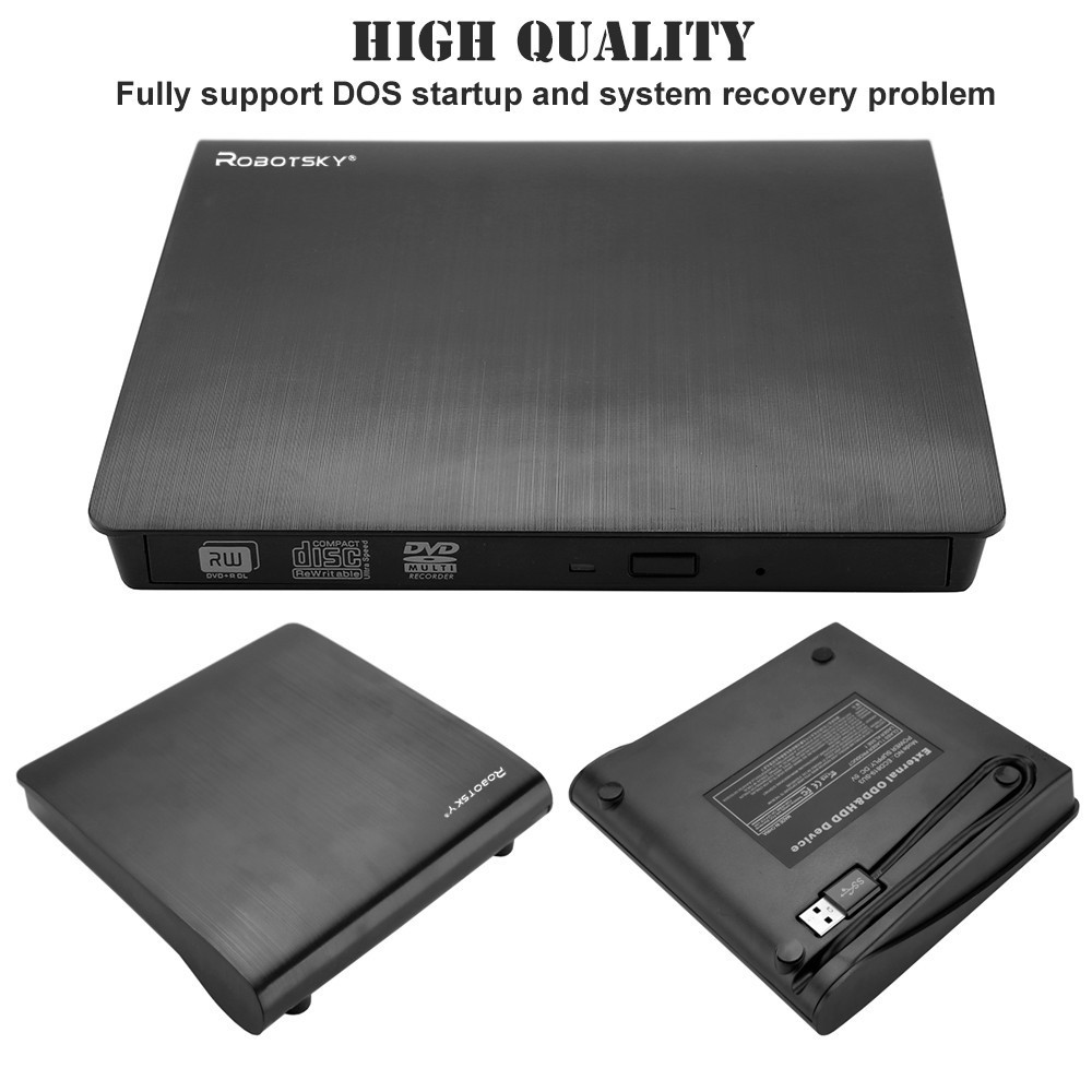New External USB3.0 DVD-R 8X DVD-RW 4X CD-R 24X DVD8X DVD-R Burner read ...