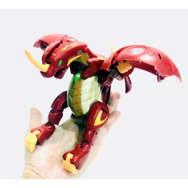 Giant 4" Bakugan Battle Brawlers Red Dragonoid Deluxe Deka Large Figure ...