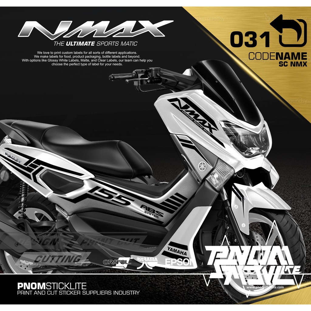 สติกเกอร์สําหรับตกแต่ง Striping Nmax Sc Nmx P031 - pnom_sticklite.th - ThaiPick