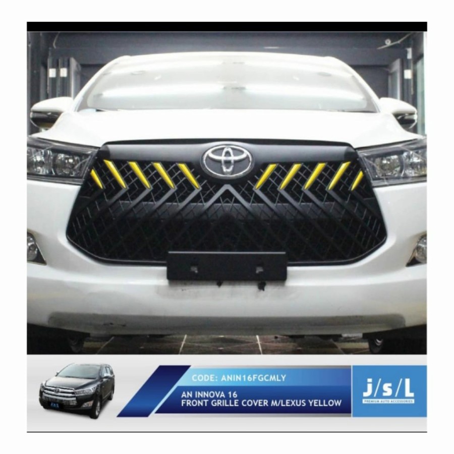 ตะแกรงกระจังหน้า Lexus สีดํา สีเหลือง สําหรับ Innova 2016-19 ...