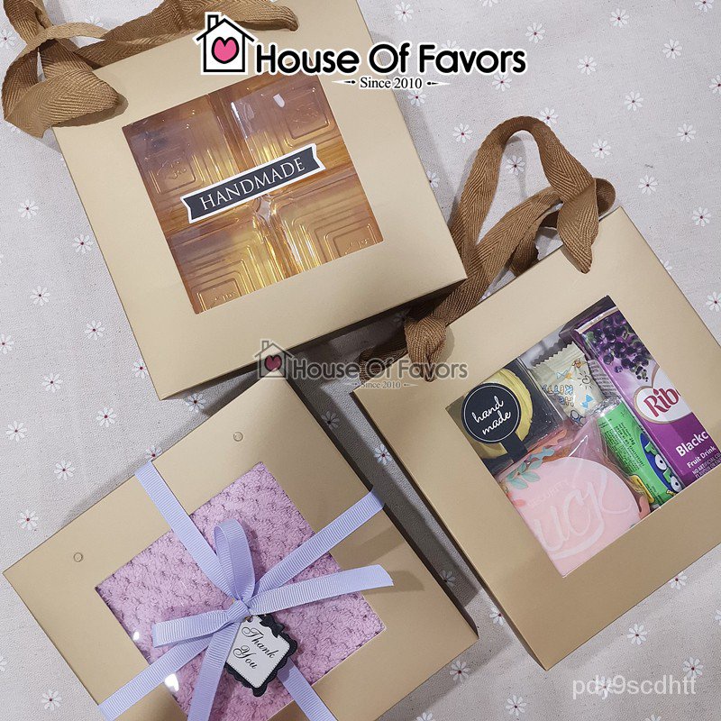25pcs 16x16x5cm Gift Box With String Window Mooncake Retail Packaging ...