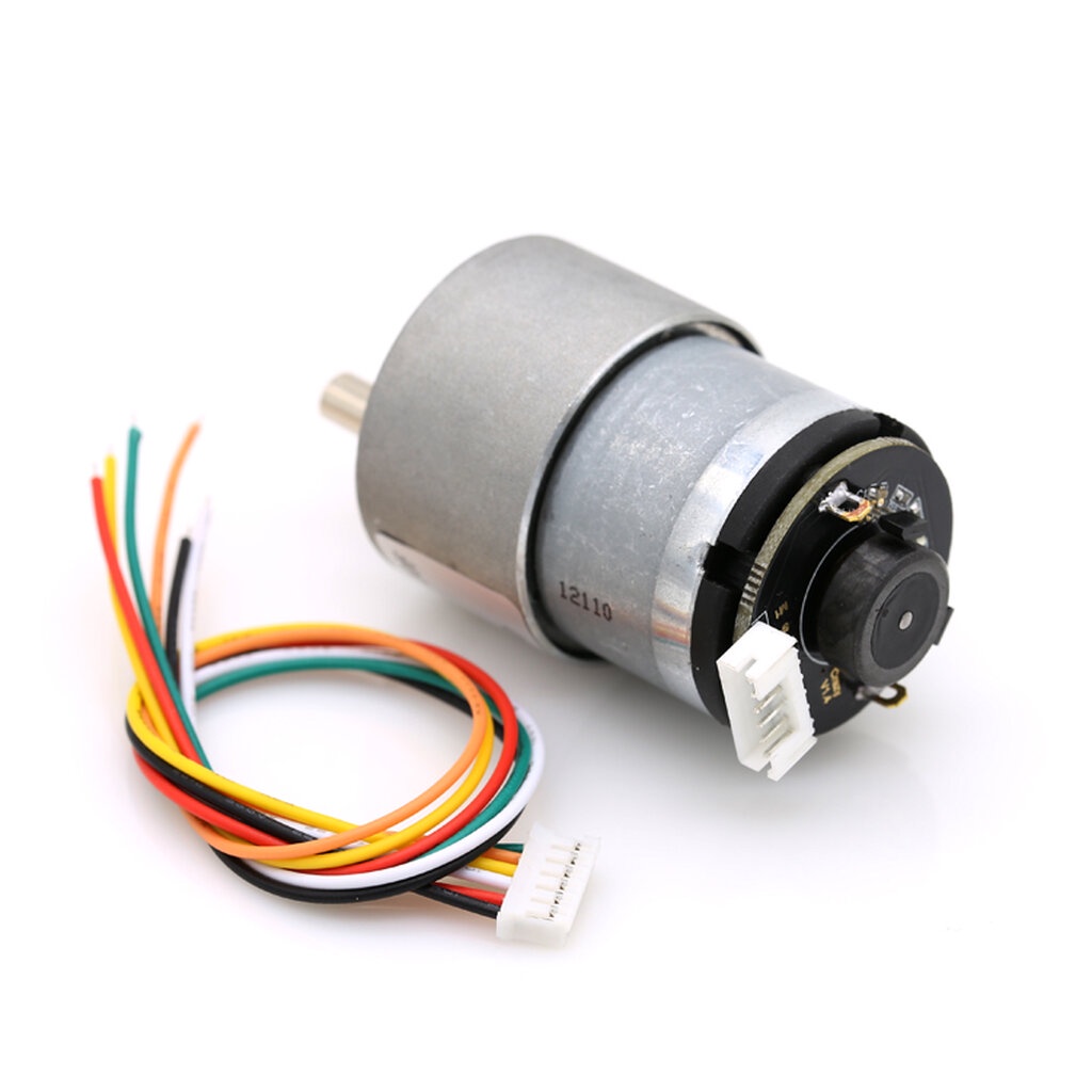 มอเตอร์พร้อม AB phase encoder 1:18.8 333 rpm 12v เหมาะสำหรับ mecanum ...